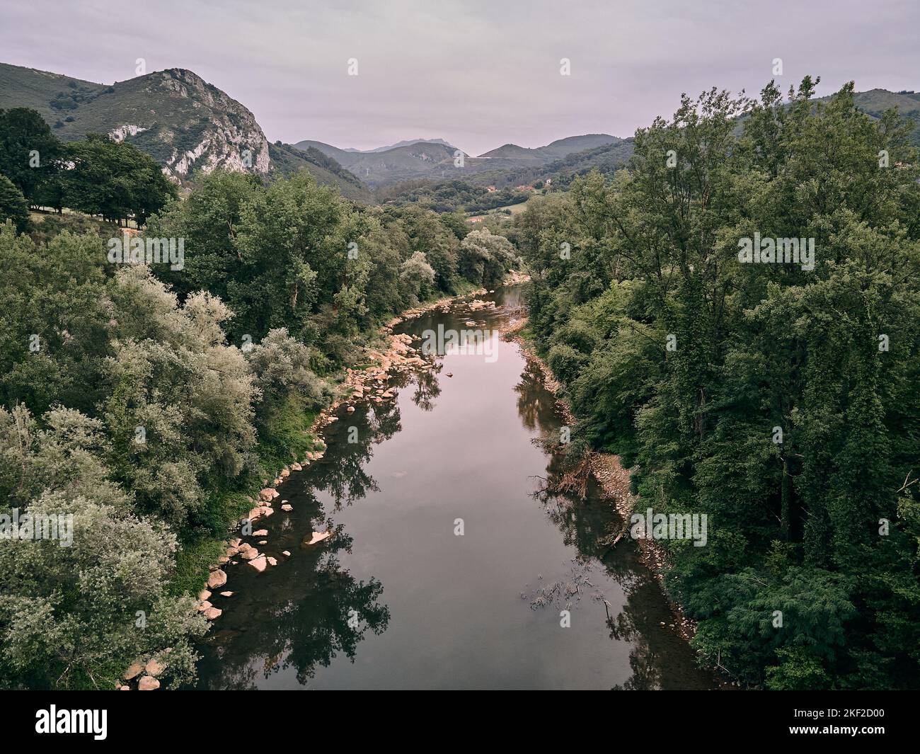 Aerial view nalon river hi-res stock photography and images - Alamy