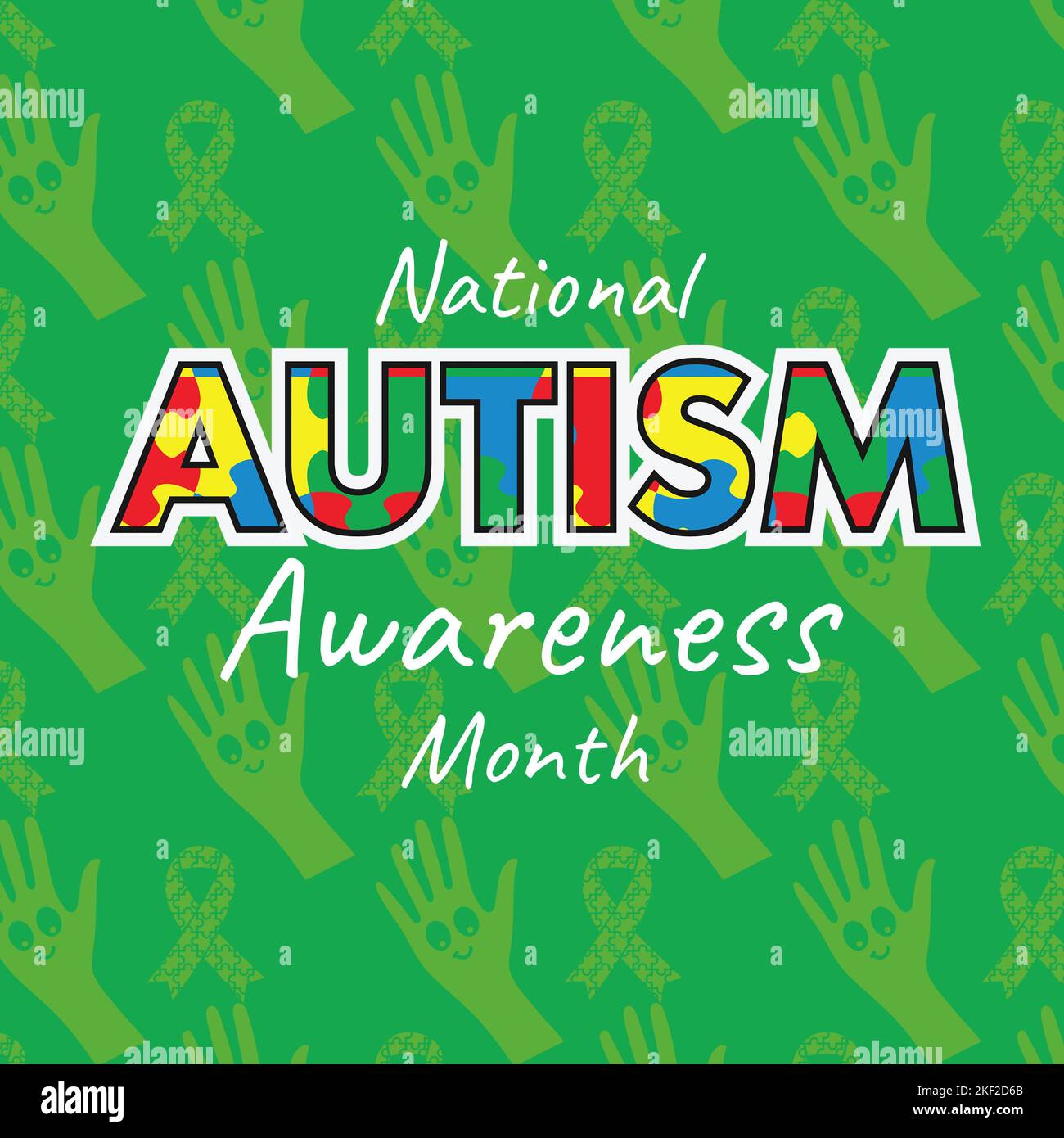 Animation autism text puzzle pieces hi-res stock photography and images ...