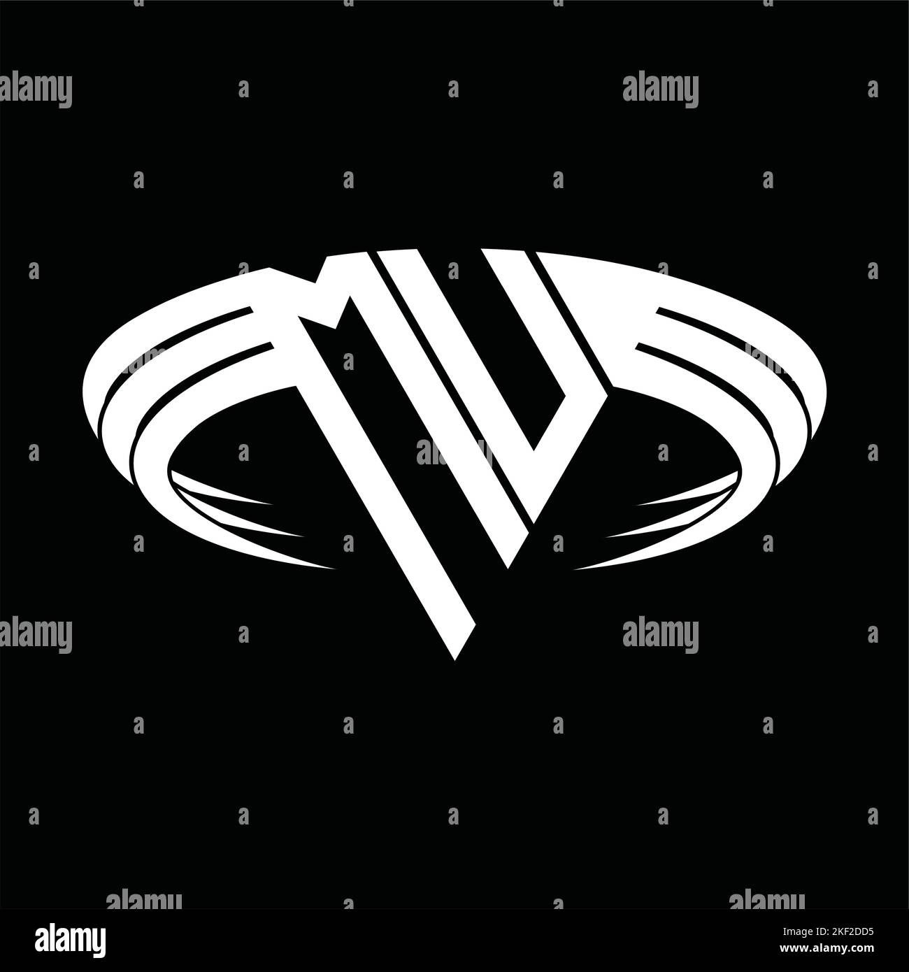 MU Logo letter monogram with triangle slice shape design template Stock ...