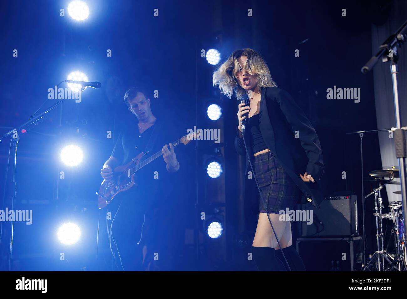 BARCELONA - NOV 3: Wolf Alice (alternative rock band) perform on stage ...