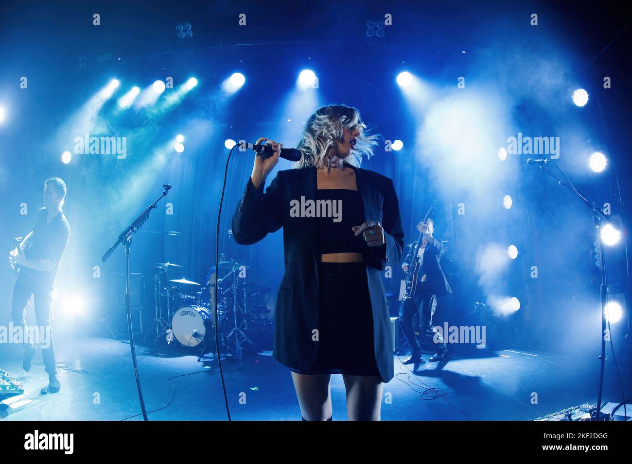 BARCELONA - NOV 3: Wolf Alice (alternative rock band) perform on stage ...