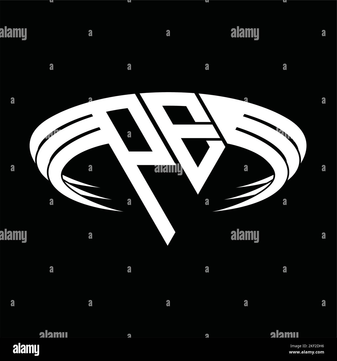 PE Logo letter monogram with triangle slice shape design template Stock ...