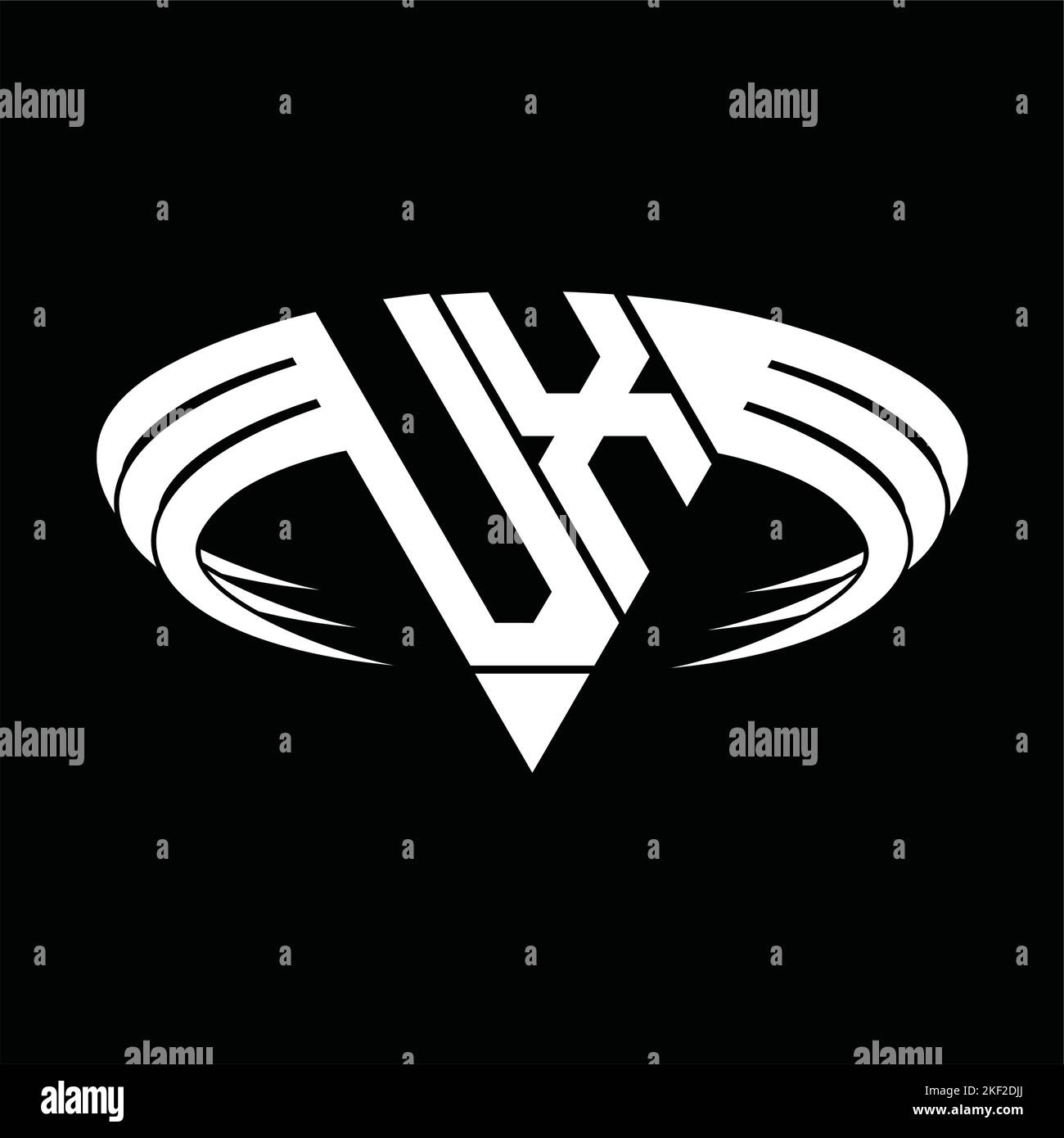 VX Logo letter monogram with triangle slice shape design template Stock ...