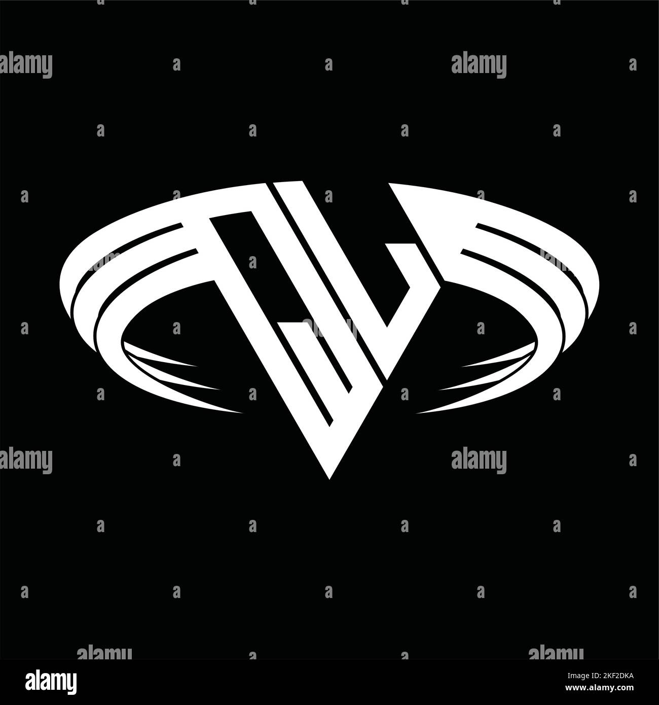 QL Logo letter monogram with triangle slice shape design template Stock ...