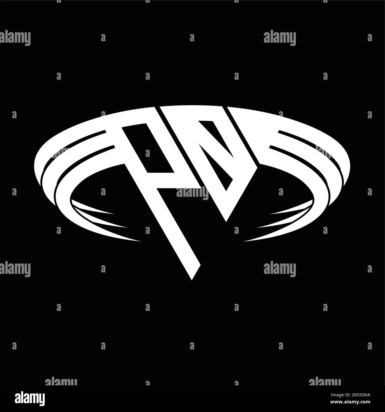 PO Logo letter monogram with triangle slice shape design template Stock ...