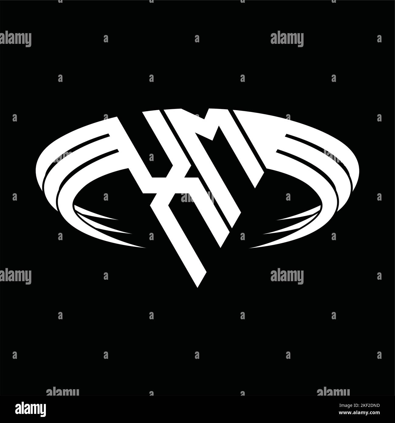 XM Logo letter monogram with triangle slice shape design template Stock ...