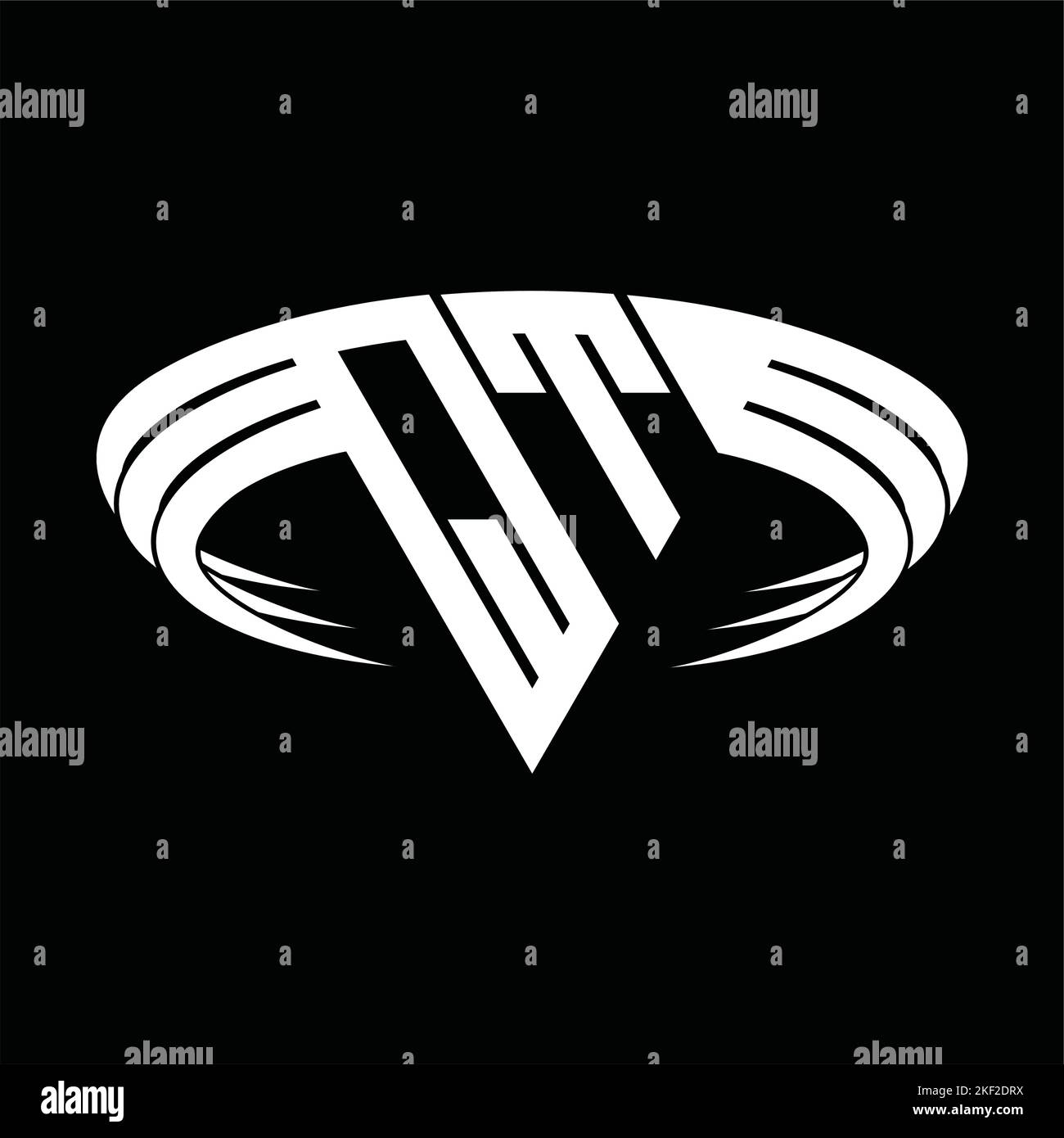 QT Logo letter monogram with triangle slice shape design template Stock ...