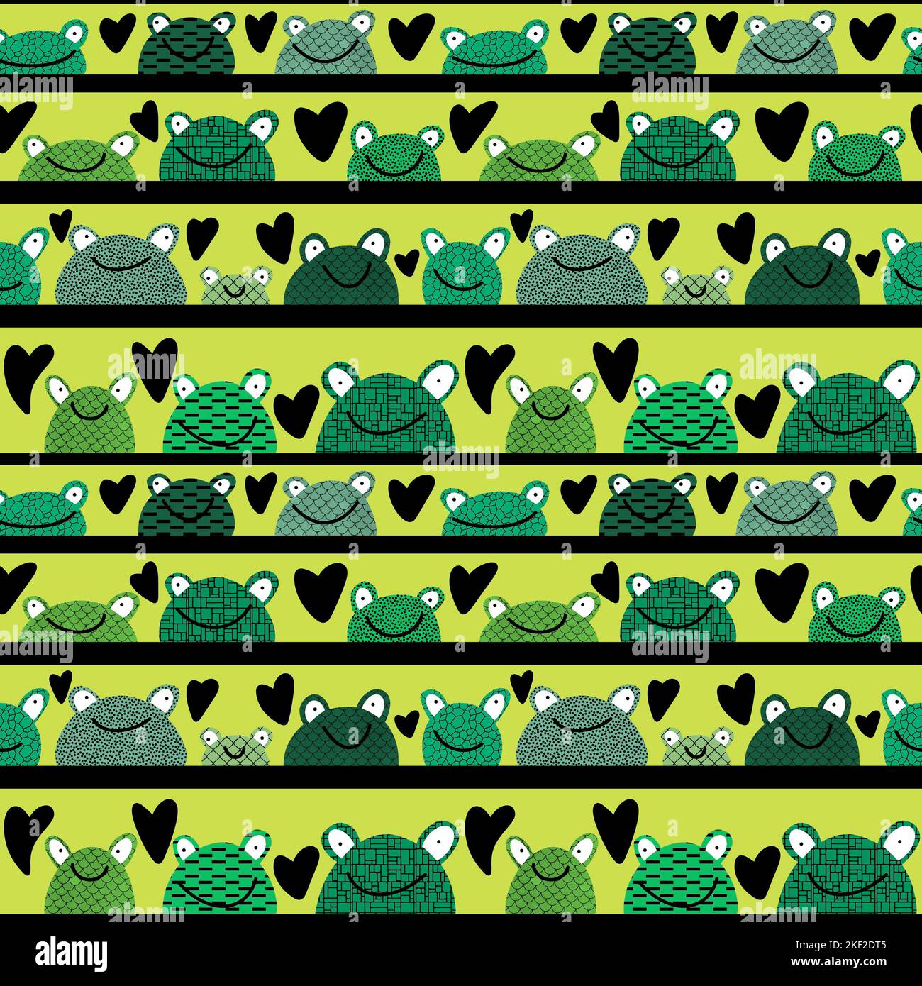 Cartoon animals seamless frogs pattern for wrapping paper and fabrics ...