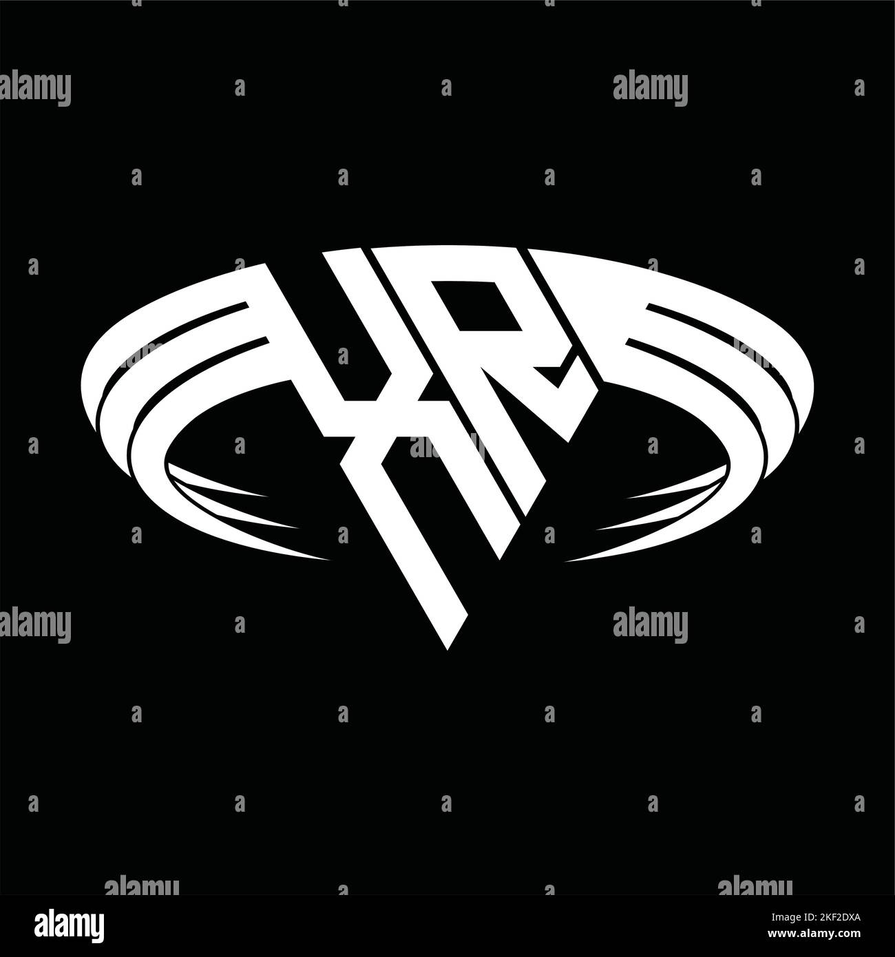 XR Logo letter monogram with triangle slice shape design template Stock ...