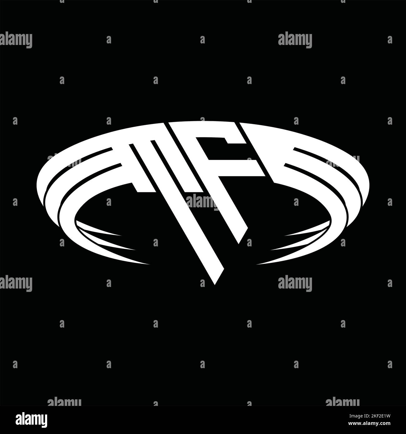 TF Logo letter monogram with triangle slice shape design template Stock ...