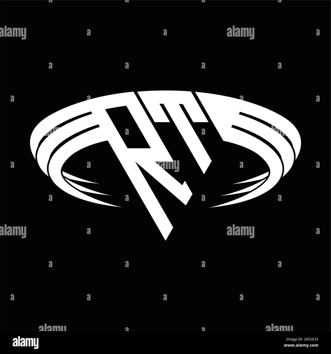 RT Logo letter monogram with triangle slice shape design template Stock ...