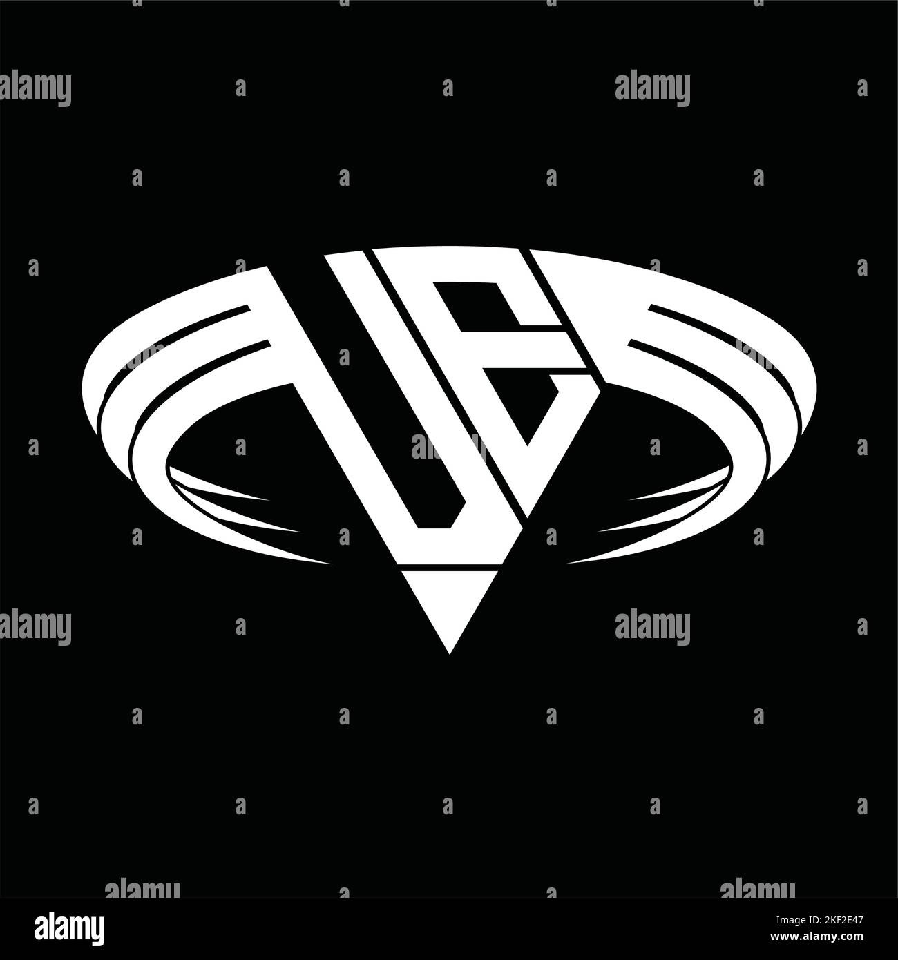 VE Logo letter monogram with triangle slice shape design template Stock ...