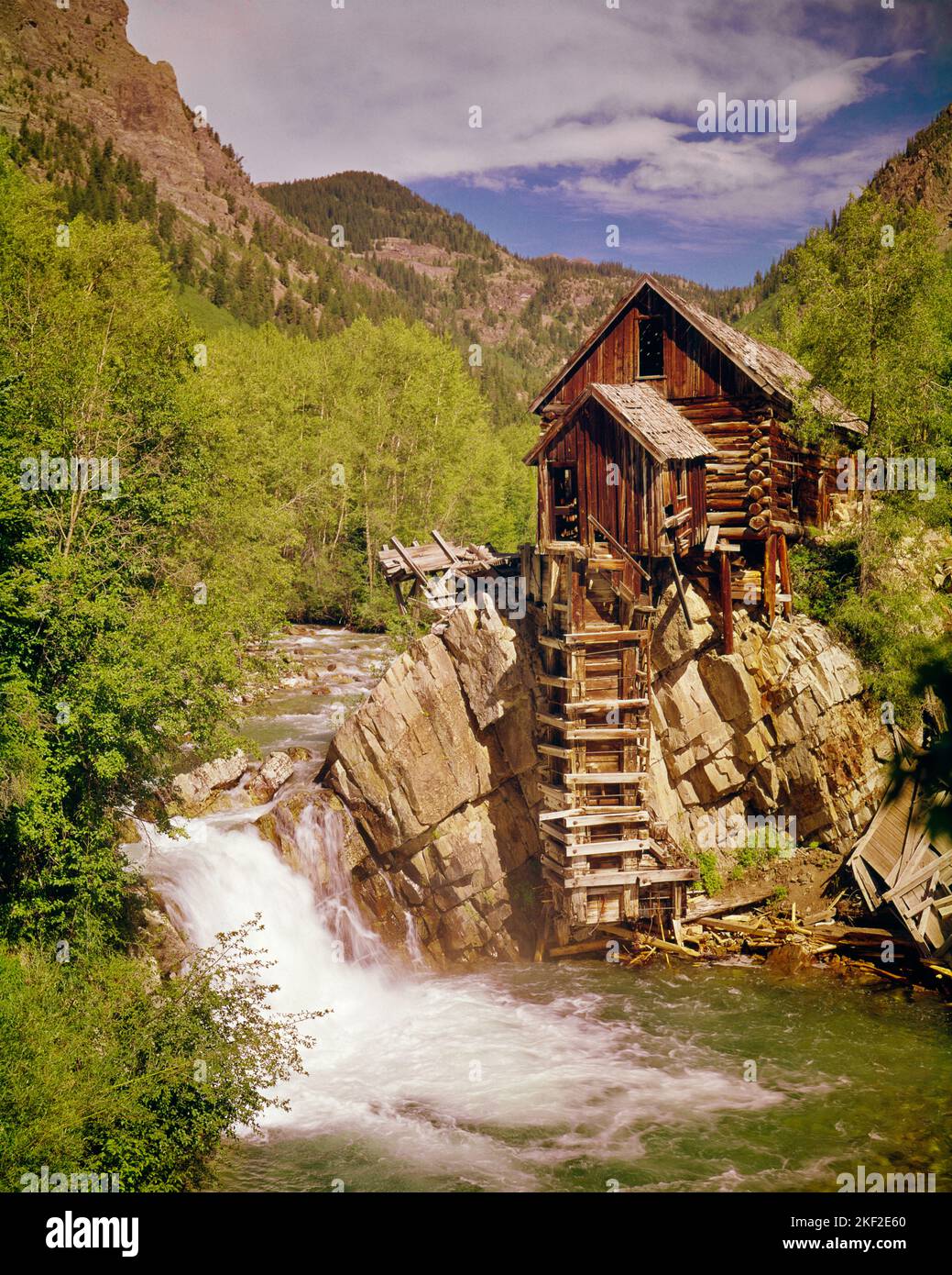 1960s CRYSTAL MILL OR THE OLD MILL IS AN 1892 WOODEN POWERHOUSE ON THE ...