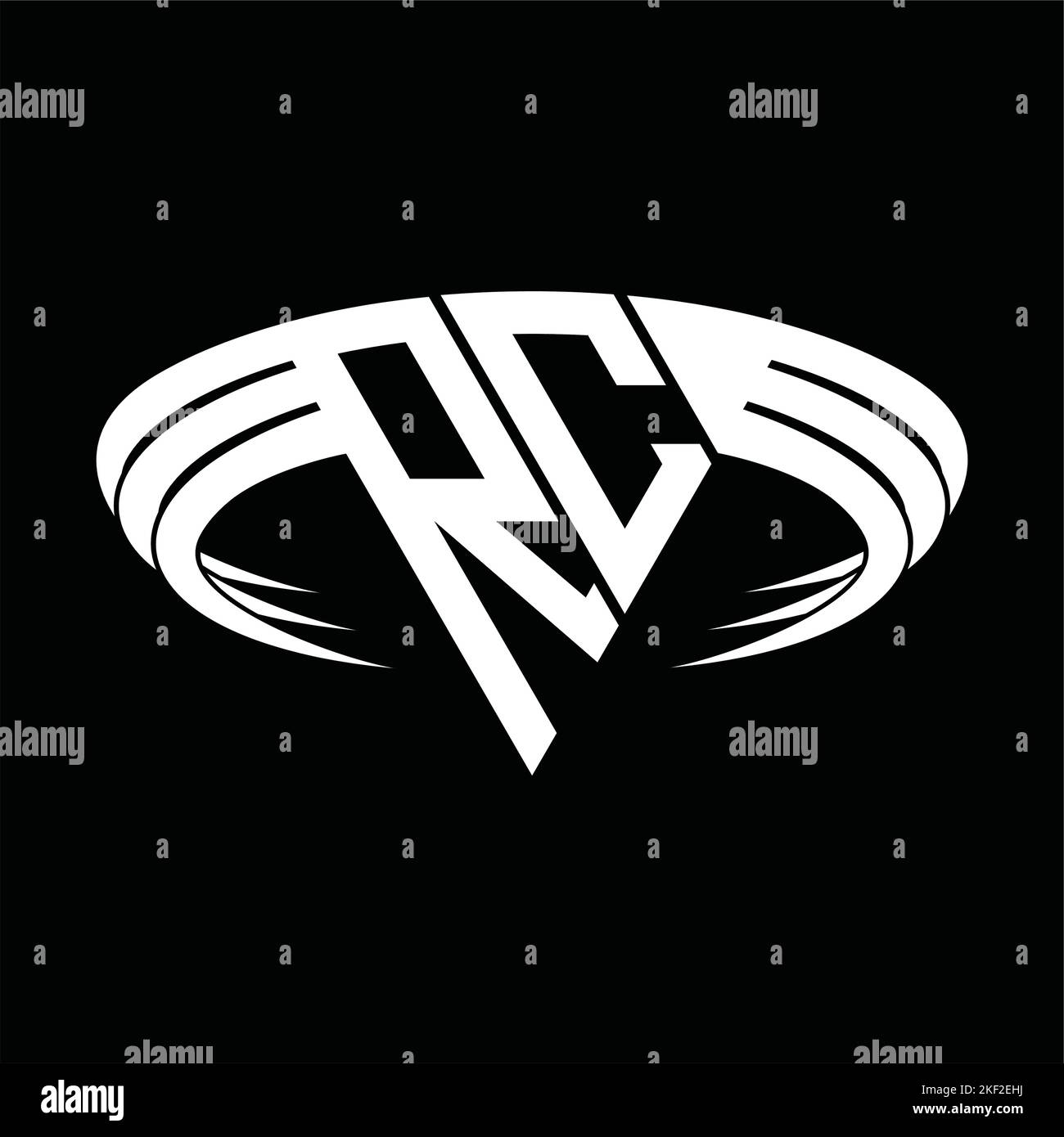 Letter rc vector vectors hi-res stock photography and images - Alamy