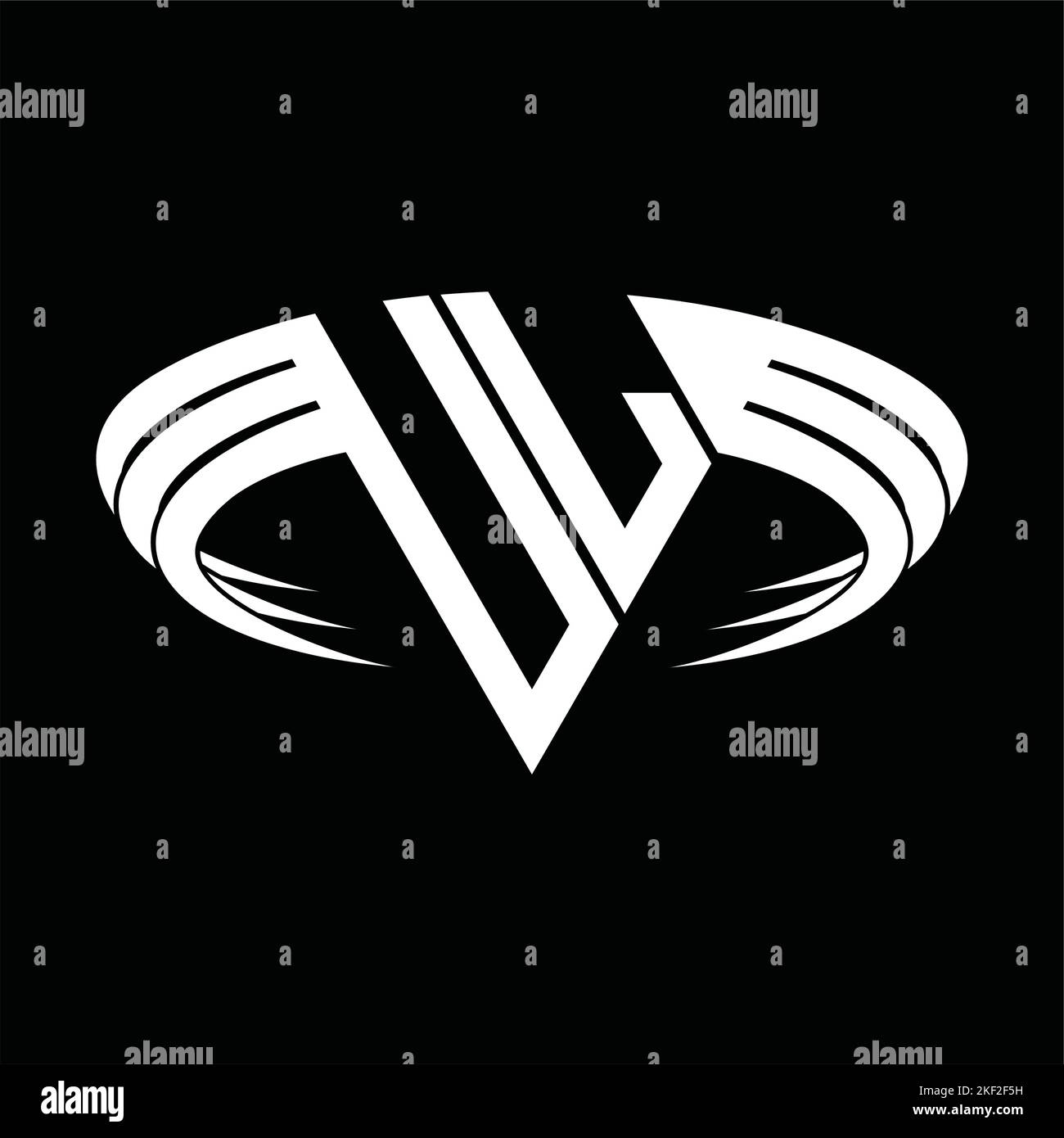 UL Logo letter monogram with triangle slice shape design template Stock ...