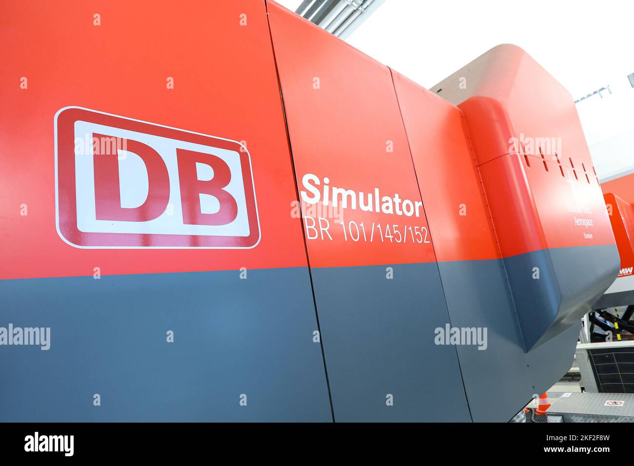 Hamburg, Germany. 14th Nov, 2022. A rail simulator is located in a Deutsche Bahn (DB) training ...