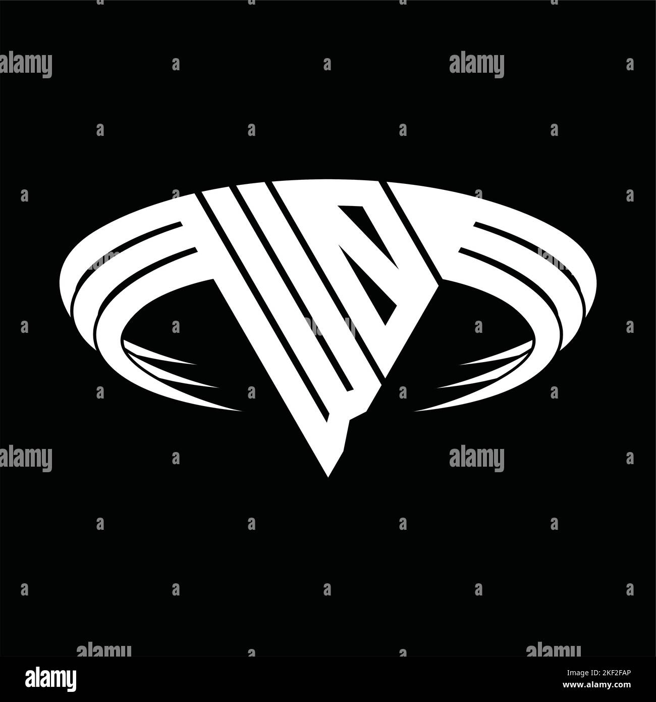 WO Logo letter monogram with triangle slice shape design template Stock ...