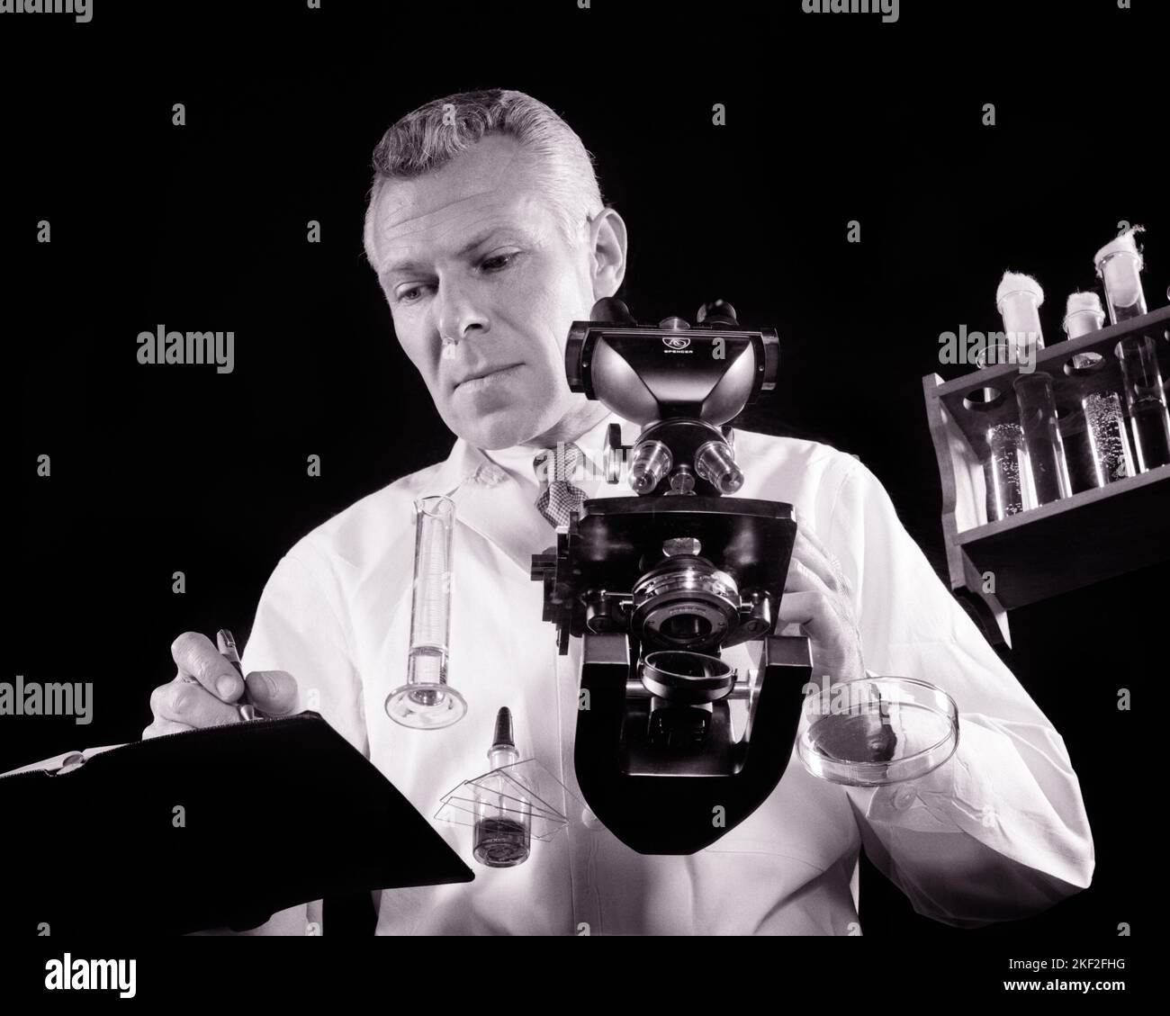 1950s space lab coat hi-res stock photography and images - Alamy