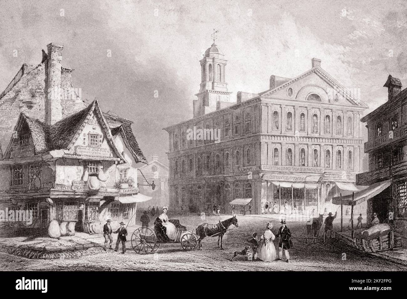 Boston waterfront 18th century hi-res stock photography and images - Alamy