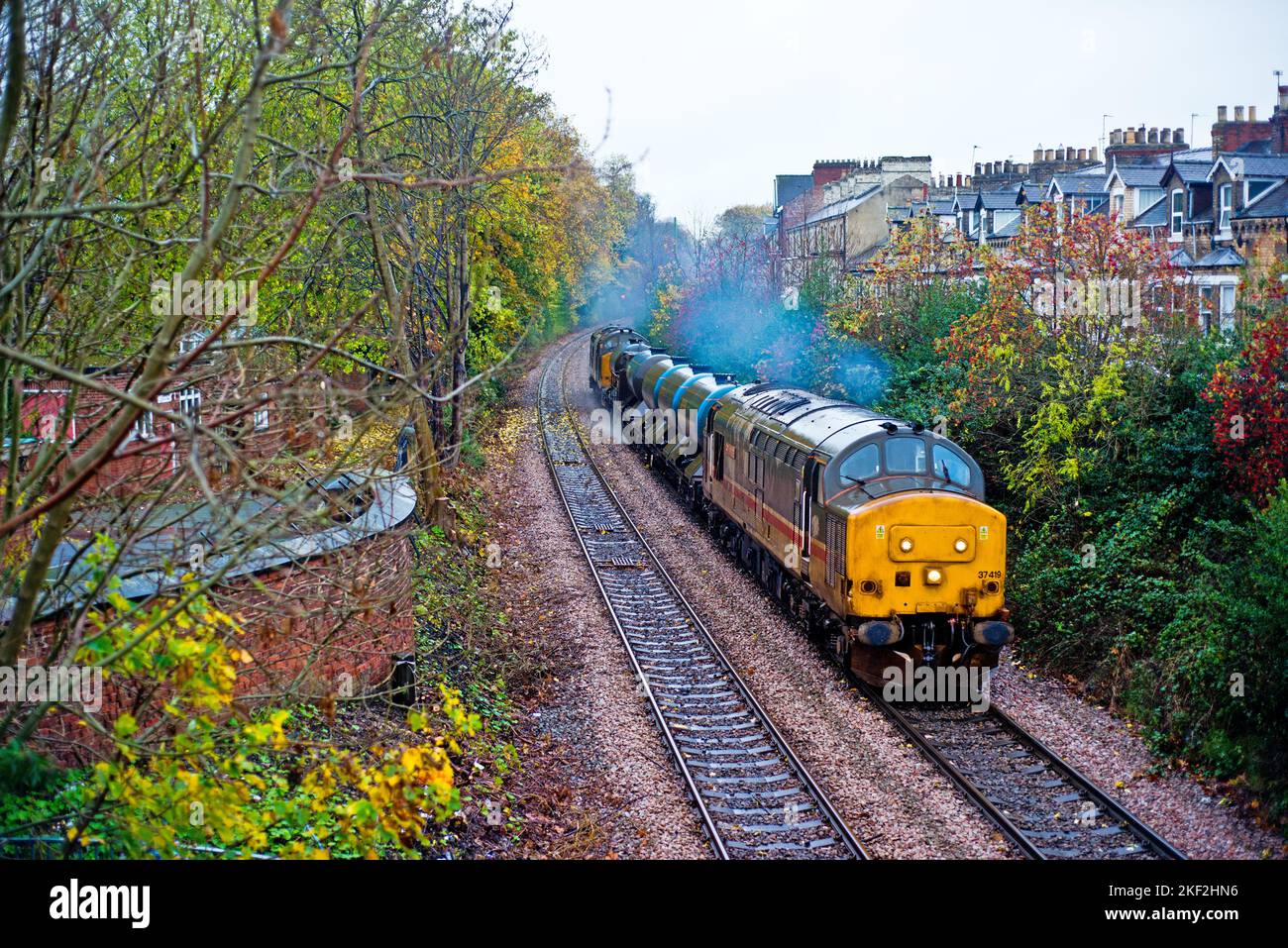 Class 374`19 Concrete Bob on Rail Head Treatment Train at Bootham, York ...