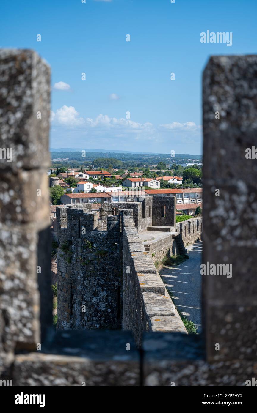 A medieval caste in the South of France Stock Photo - Alamy