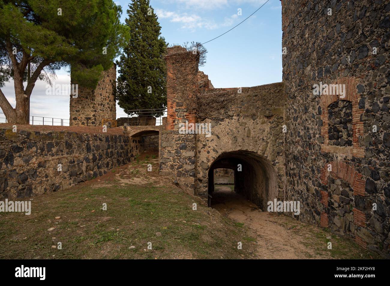A medieval caste in the South of France Stock Photo - Alamy