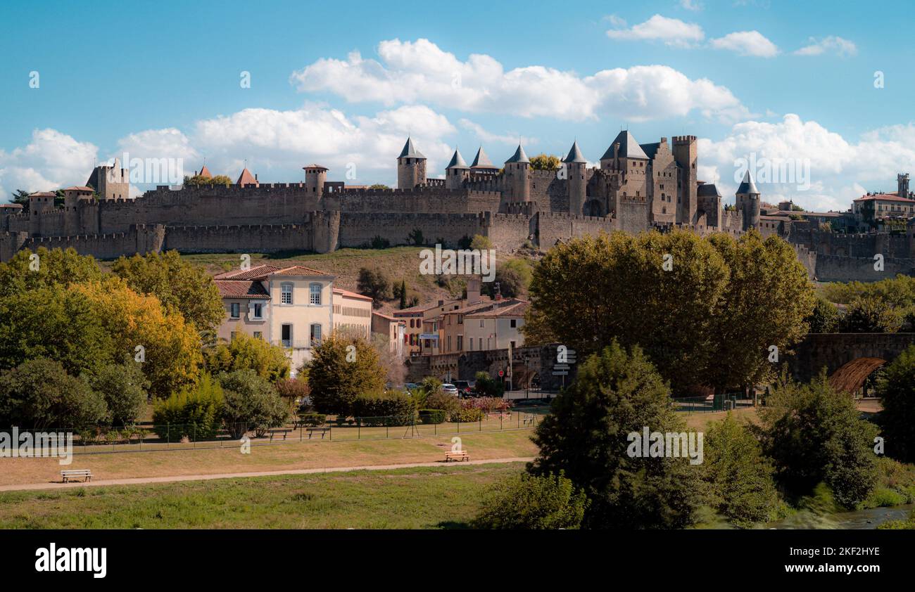 A medieval caste in the South of France Stock Photo - Alamy