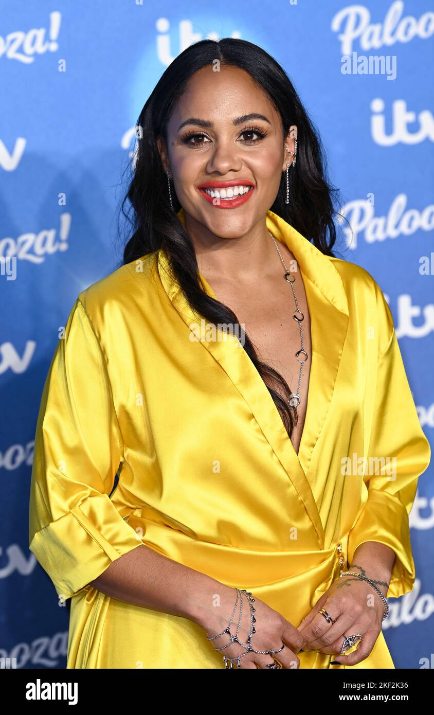 November 15th, 2022, London, UK. Alex Scott arriving at the ITV Palooza ...