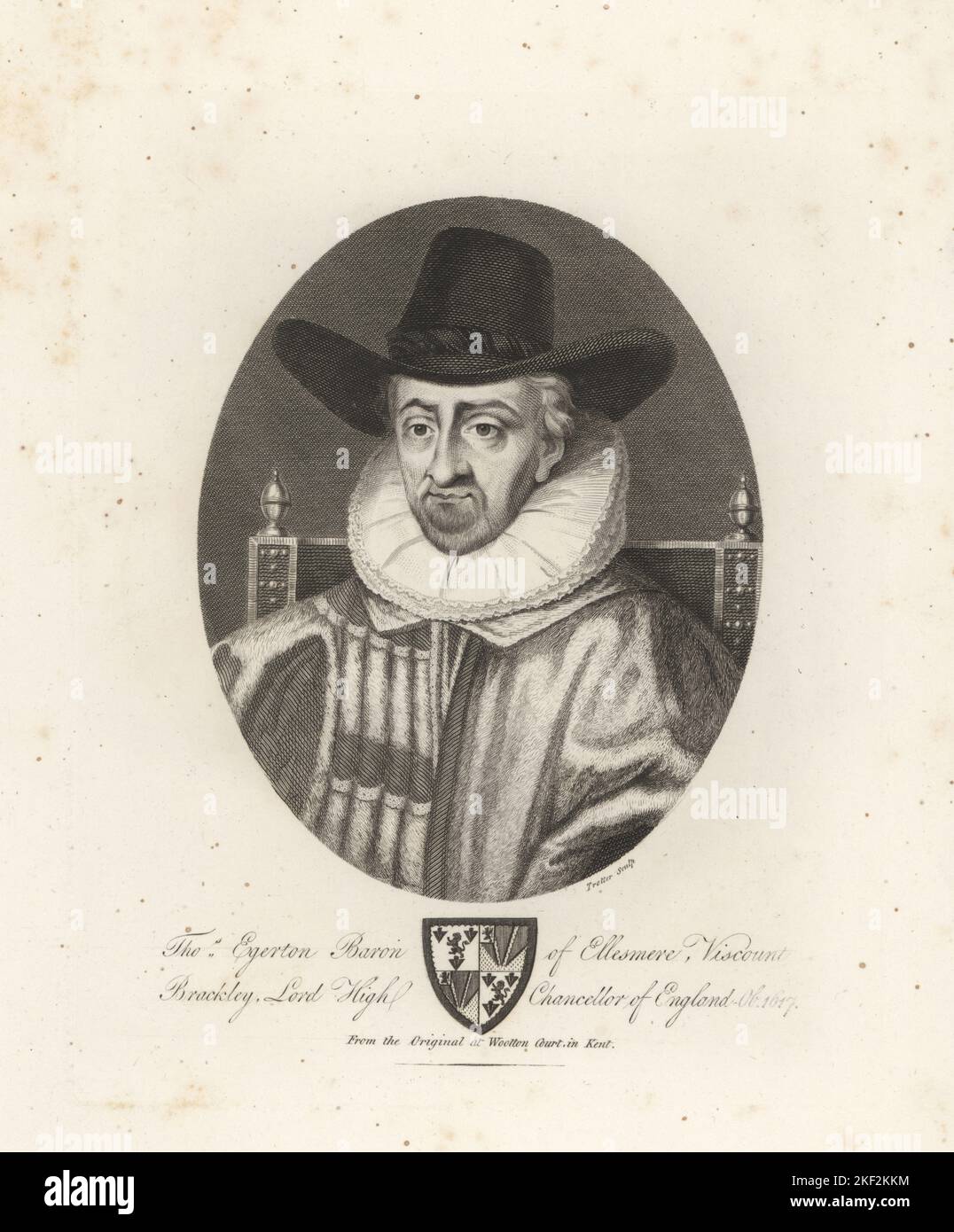 Thomas Egerton, Baron Ellesmere, 1540-1617. English noble, judge and ...