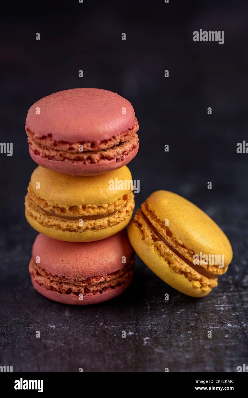 Food photography of macaroon, cookie, biscuit, assortment, dessert ...