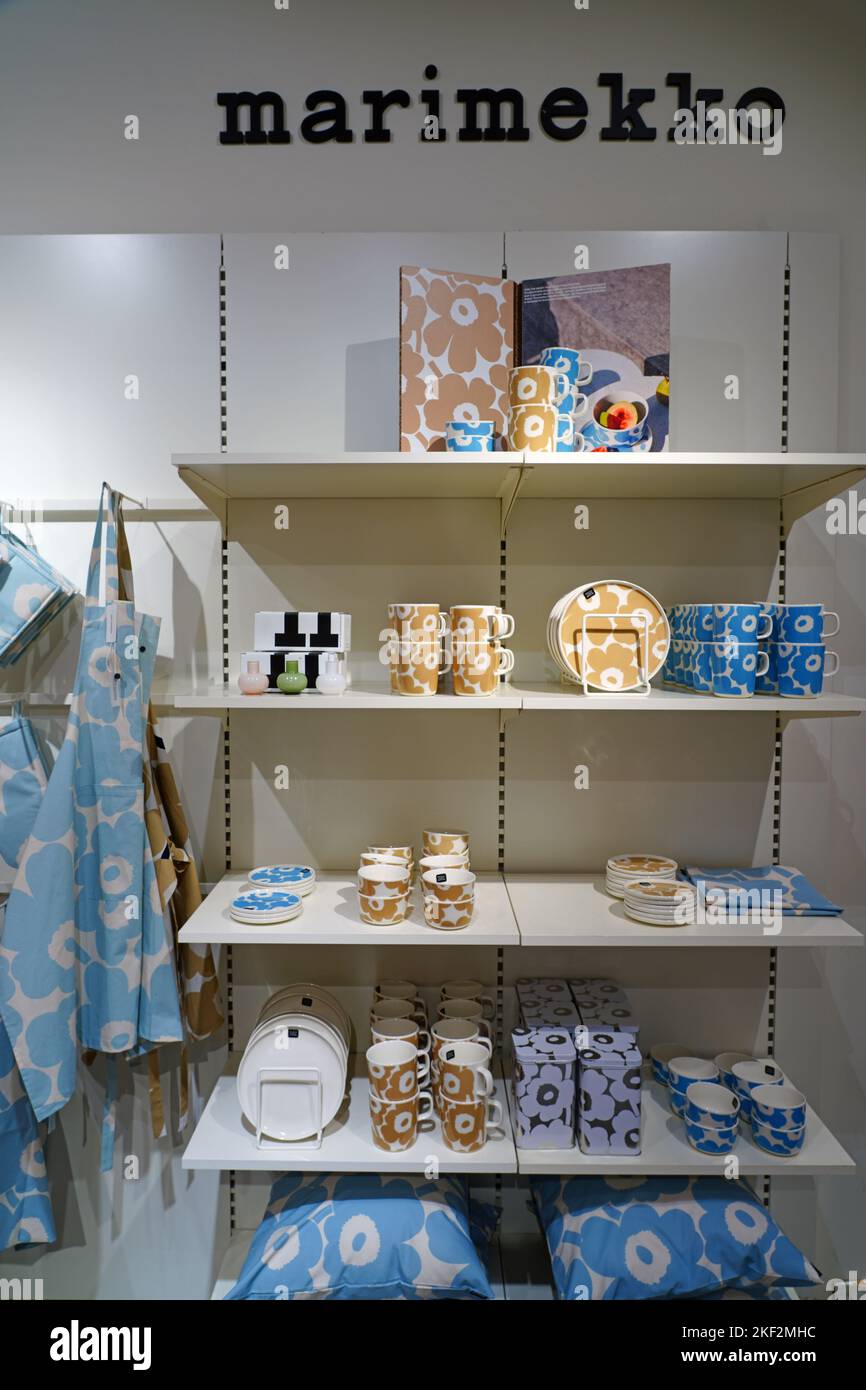 STOCKHOLM, SWEDEN -30 MAY 2022- View of a Marimekko store in Stockholm ...