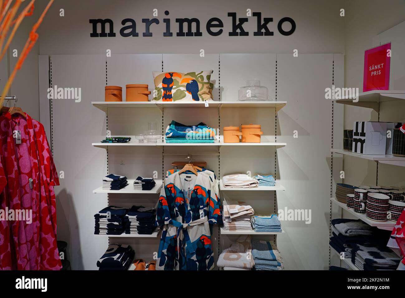 STOCKHOLM, SWEDEN -30 MAY 2022- View of a Marimekko store in Stockholm ...