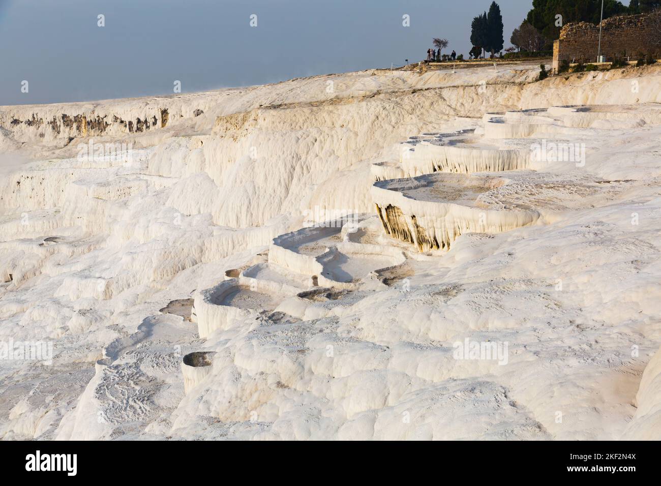 Travertine terraces at Pamukkale Stock Photo - Alamy