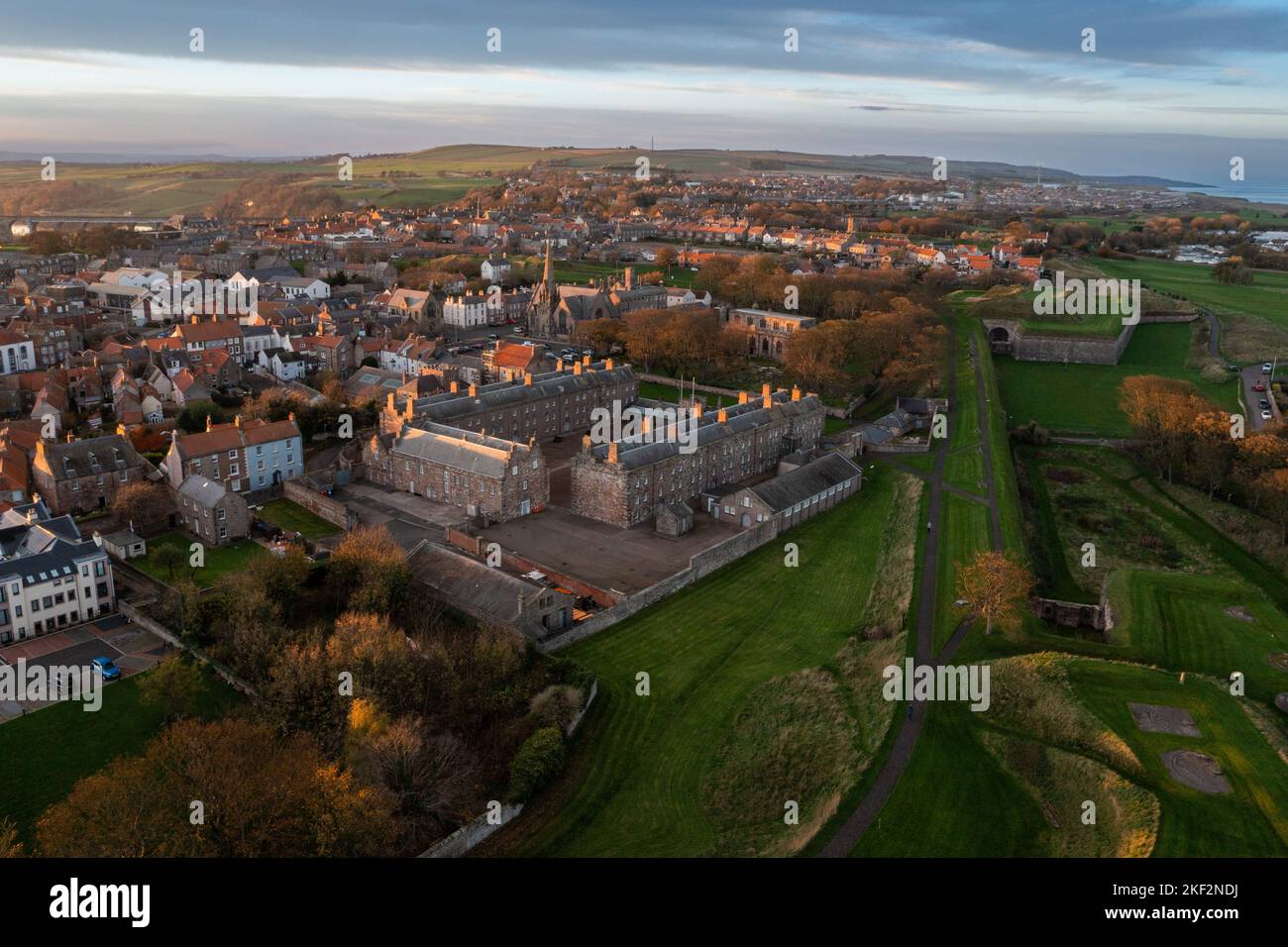 Berwick upon Tweed with the Barracks Stock Photo - Alamy