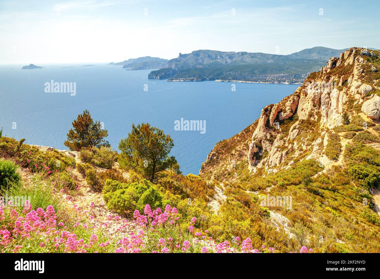 Route de Cretes, Cassis, France Stock Photo - Alamy