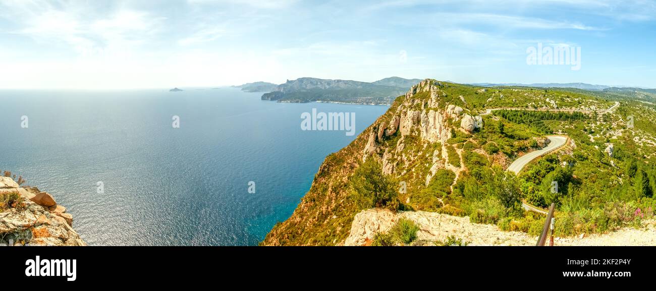 Route de Cretes, Cassis, France Stock Photo - Alamy