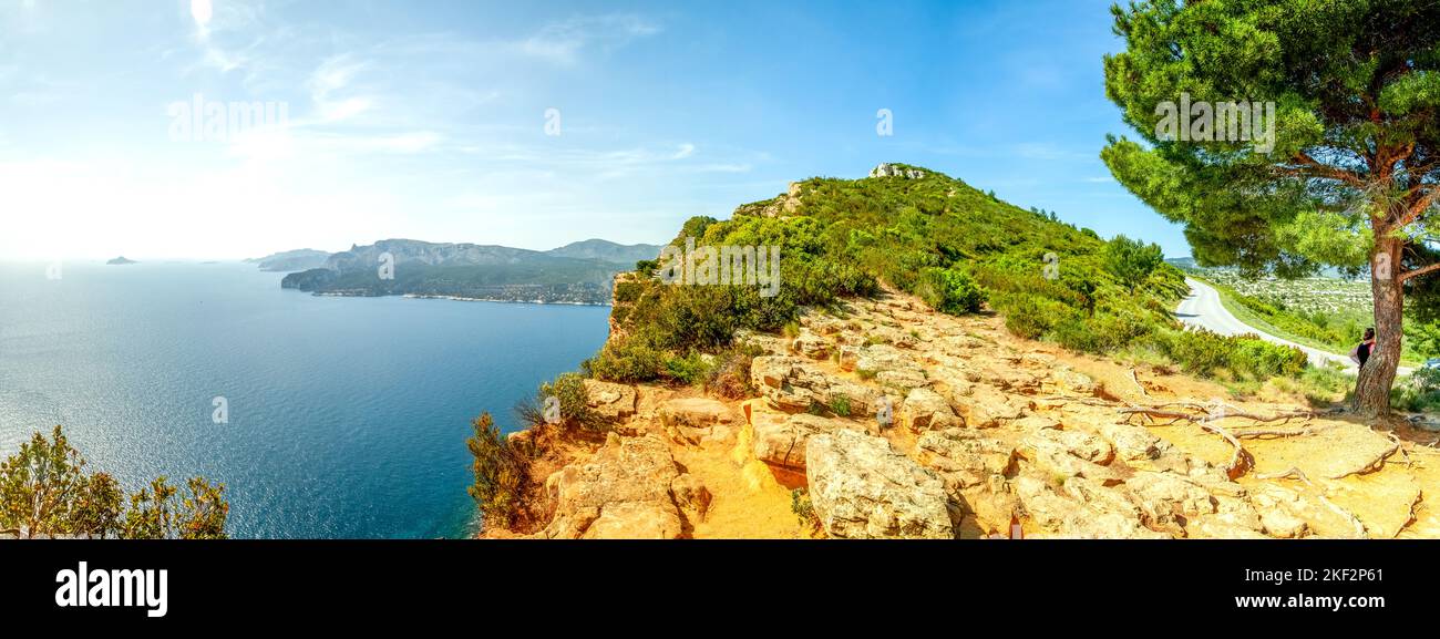 Route de Cretes, Cassis, France Stock Photo - Alamy