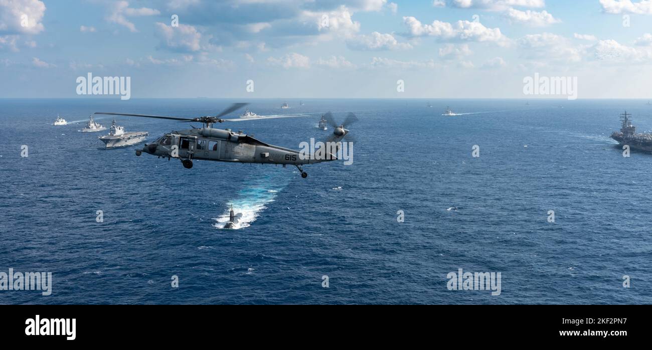 221114-N-DW158-1183 PHILIPPINE SEA (Nov. 14, 2022) An MH-60S Seahawk ...