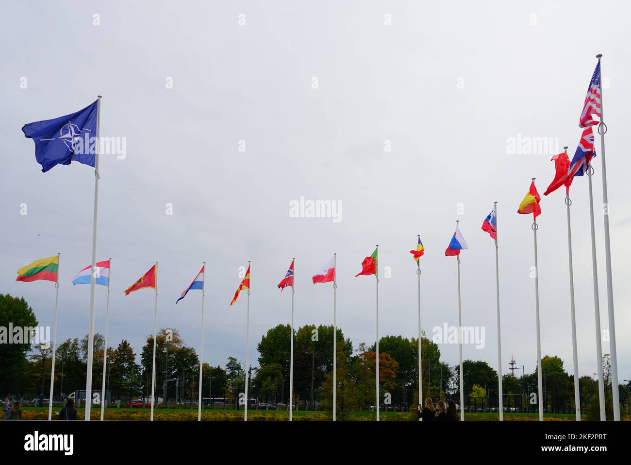 BRUSSELS, BELGIUM -25 OCT 2022- View of the new headquarters of the ...