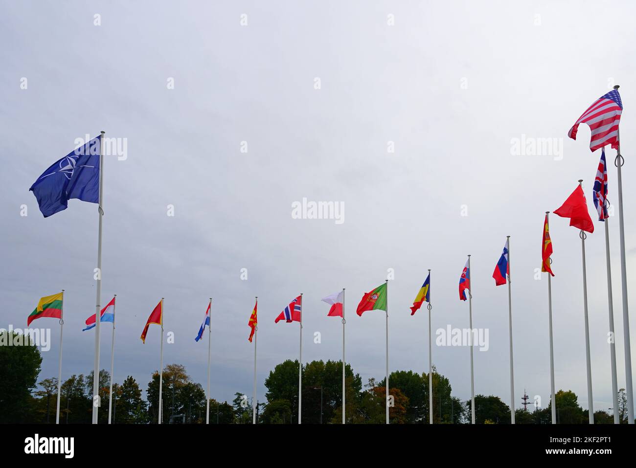 BRUSSELS, BELGIUM -25 OCT 2022- View of the new headquarters of the ...