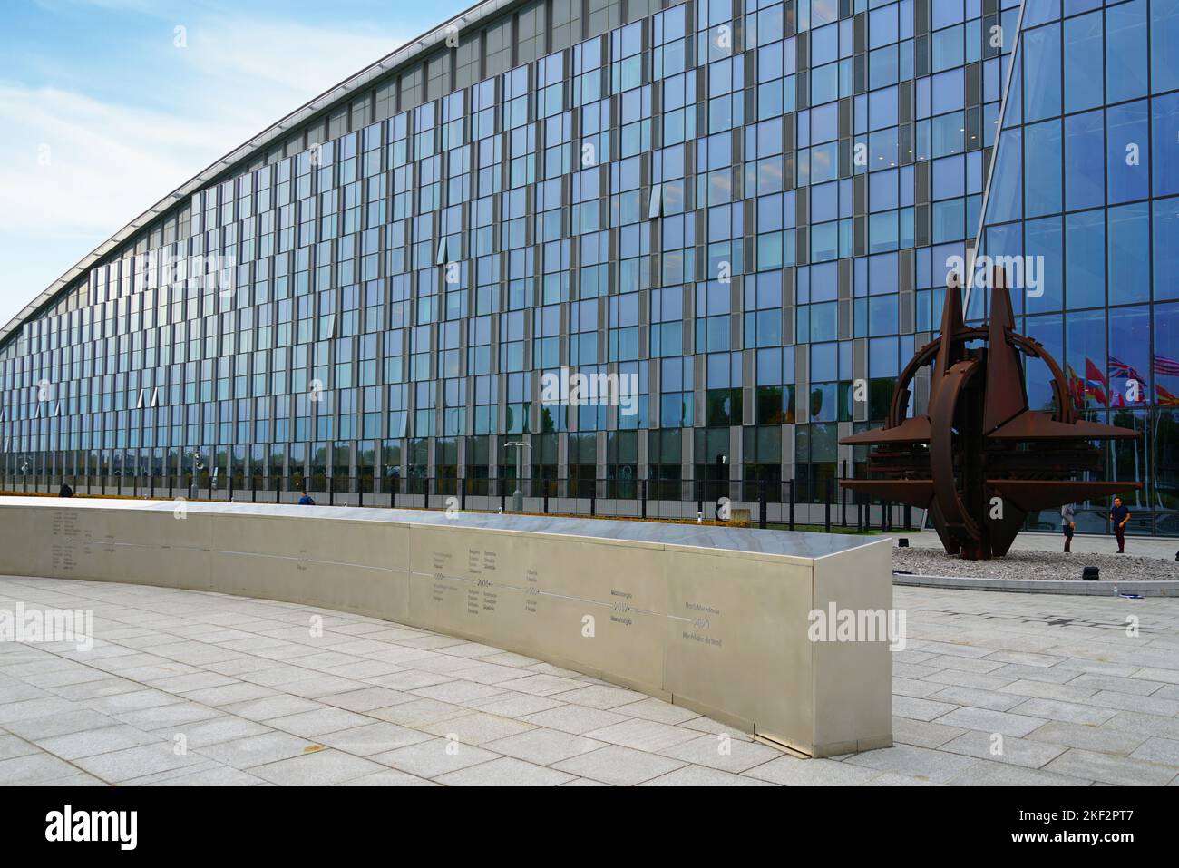 BRUSSELS, BELGIUM -25 OCT 2022- View of the new headquarters of the ...