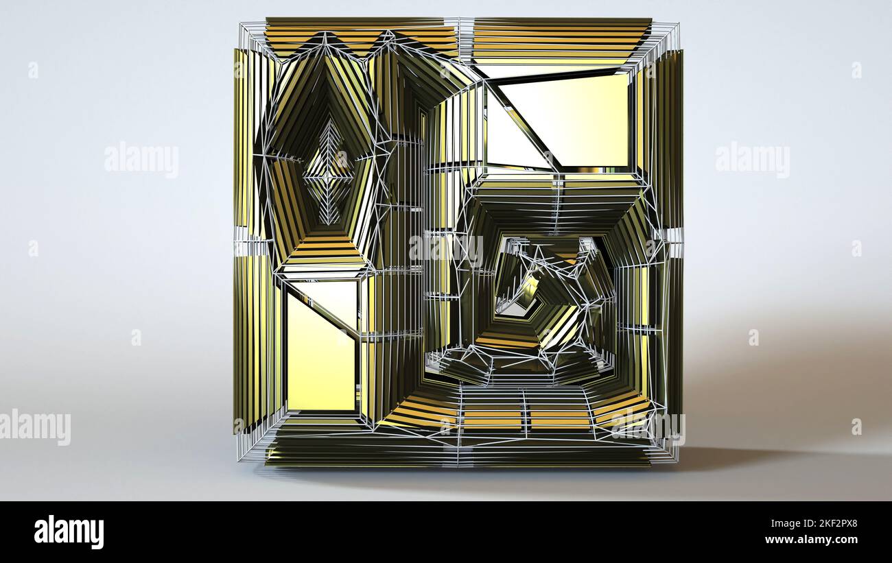 3D Illustration of an object-artefact-art piece from Ikatan. Modelers ...
