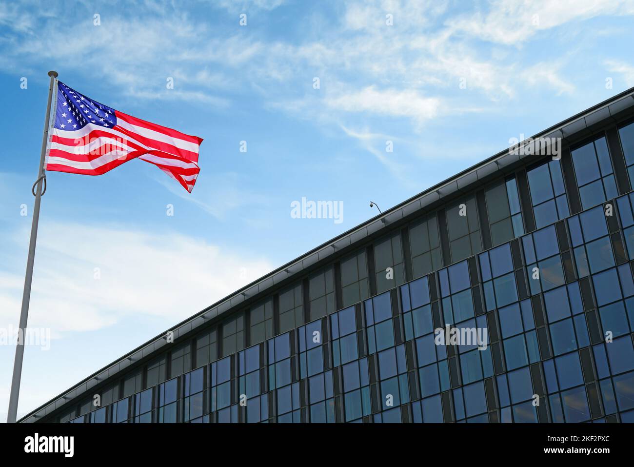 BRUSSELS, BELGIUM -25 OCT 2022- View of the new headquarters of the ...