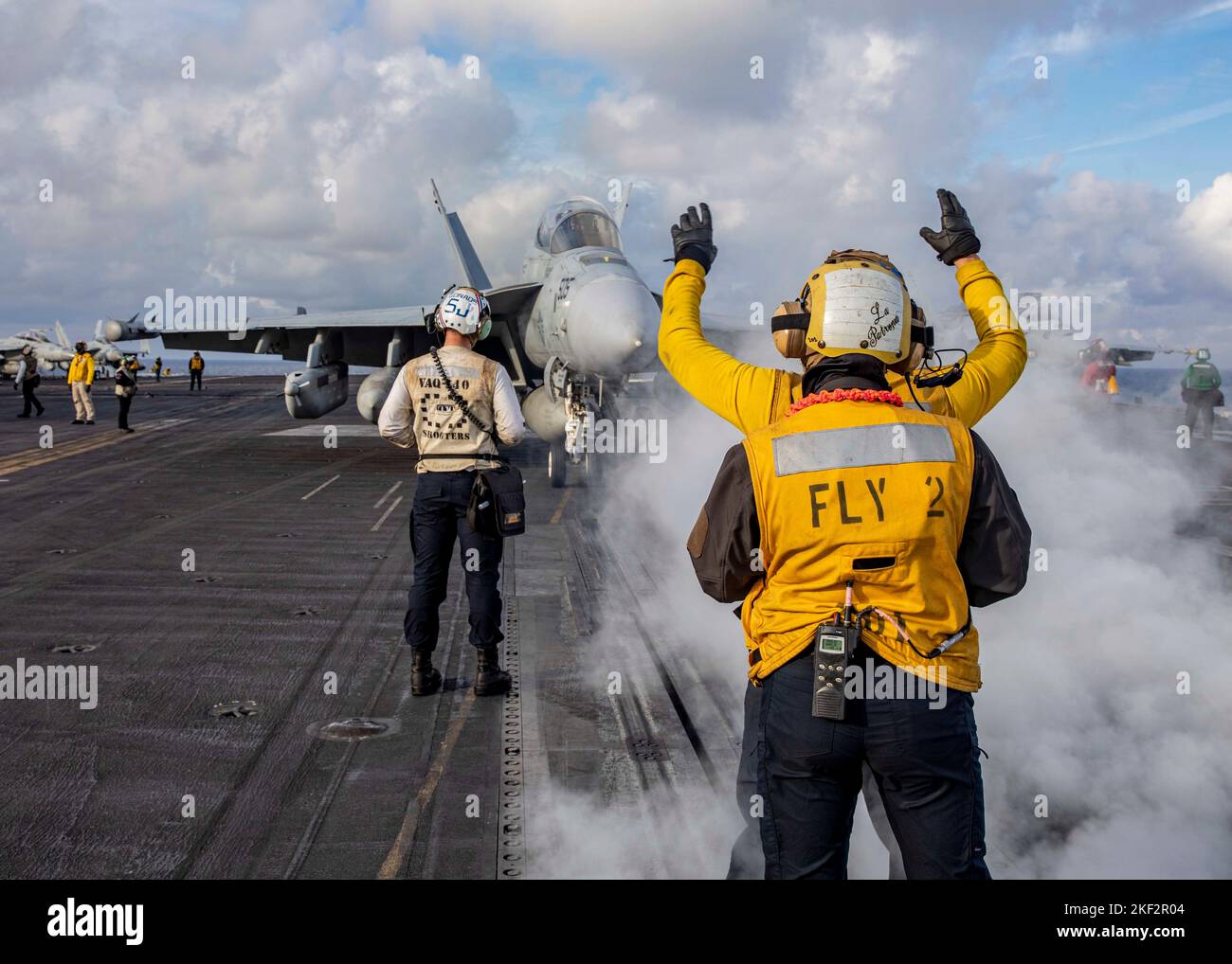 221114-N-MW880-2045 ADRIATIC SEA (Nov. 14, 2022) Sailors assigned to ...