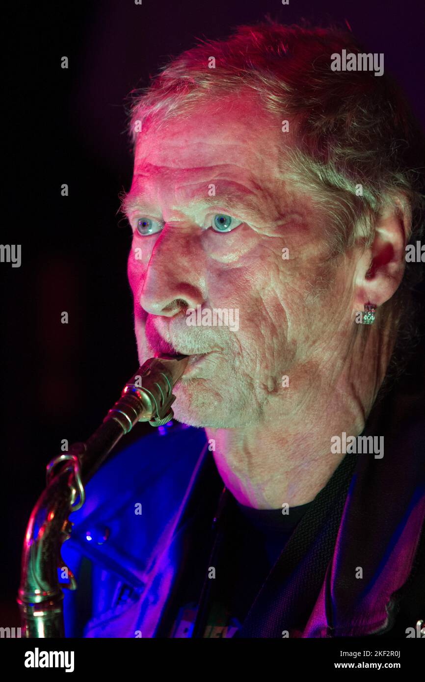 Nik Turner at the Judge Trev Memorial concert, 24 Nov 2012 at The ...