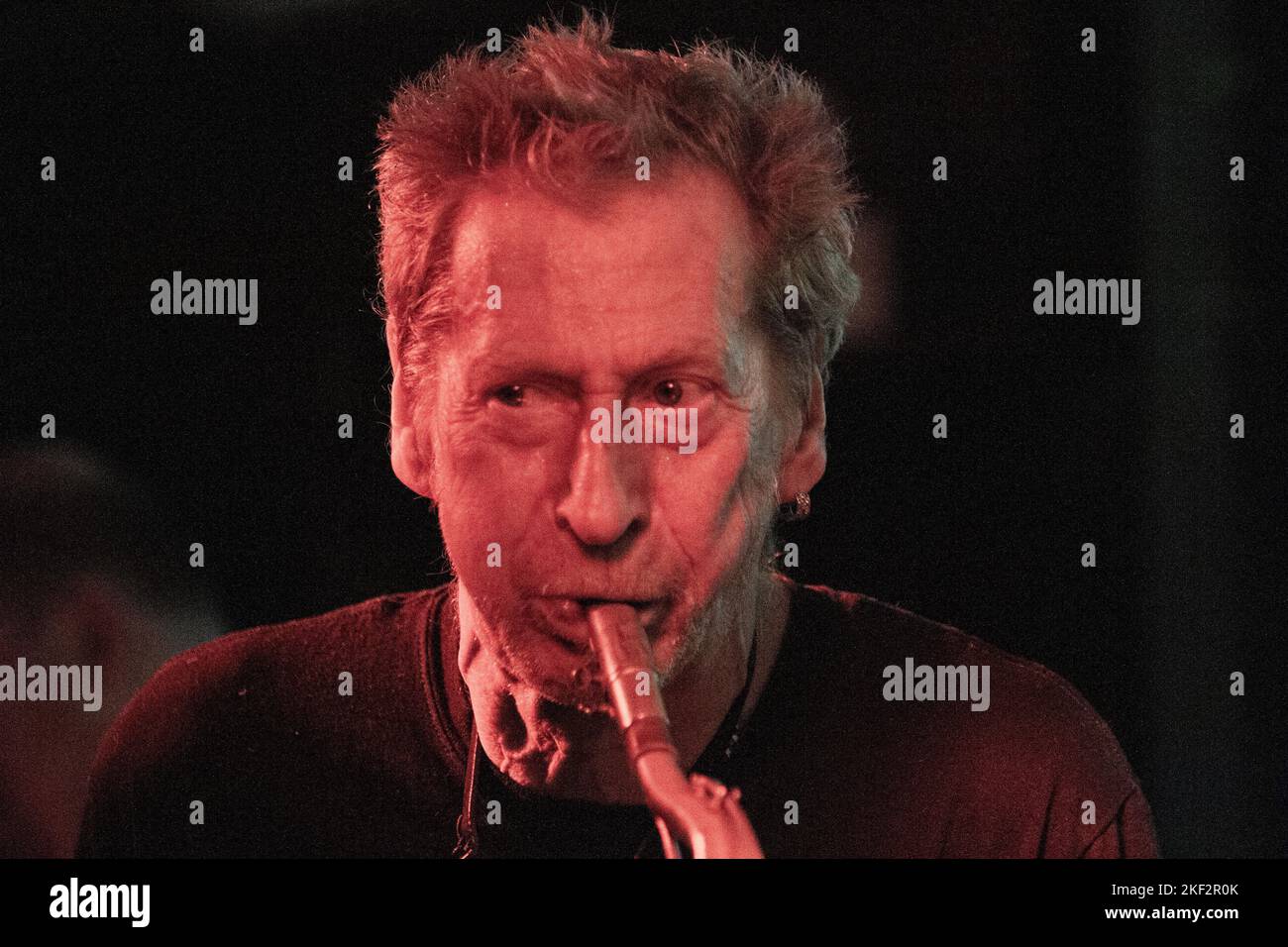 Nik Turner at the Judge Trev Memorial concert, 24 Nov 2012 at The ...