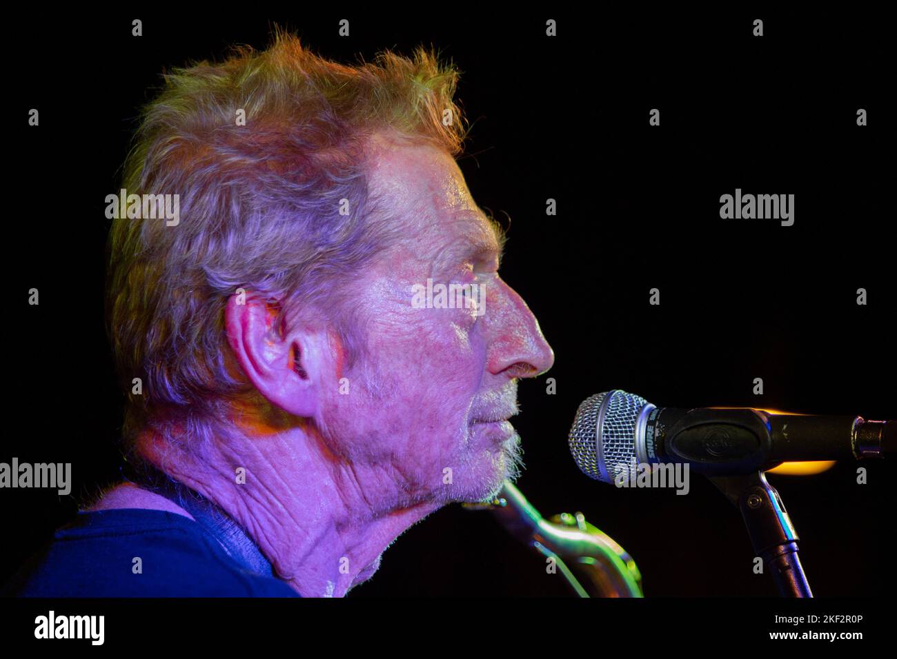 Nik Turner at the Judge Trev Memorial concert, 24 Nov 2012 at The ...