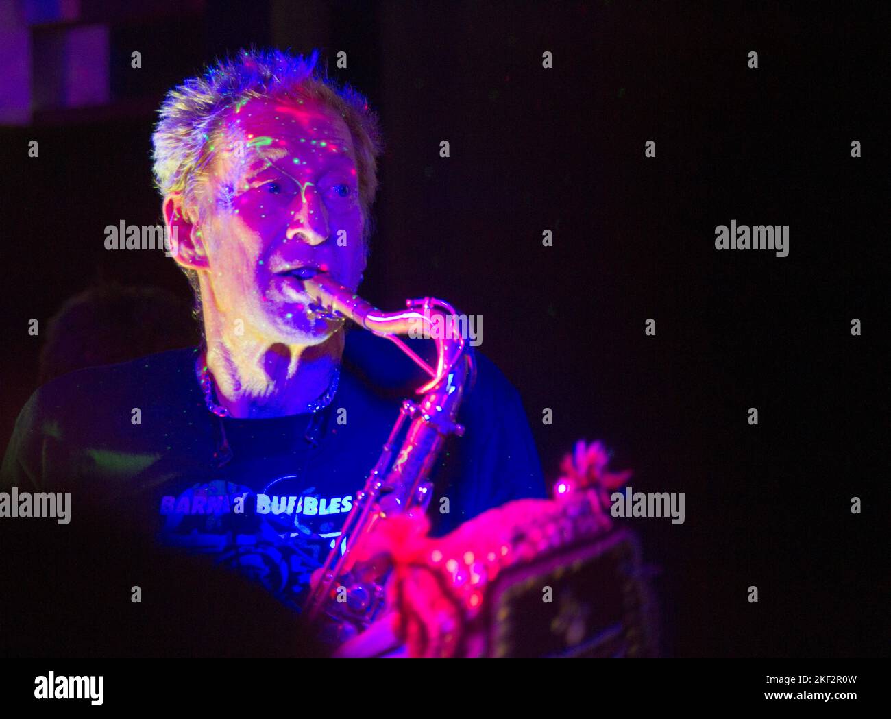 Nik Turner at the Judge Trev Memorial concert, 24 Nov 2012 at The ...