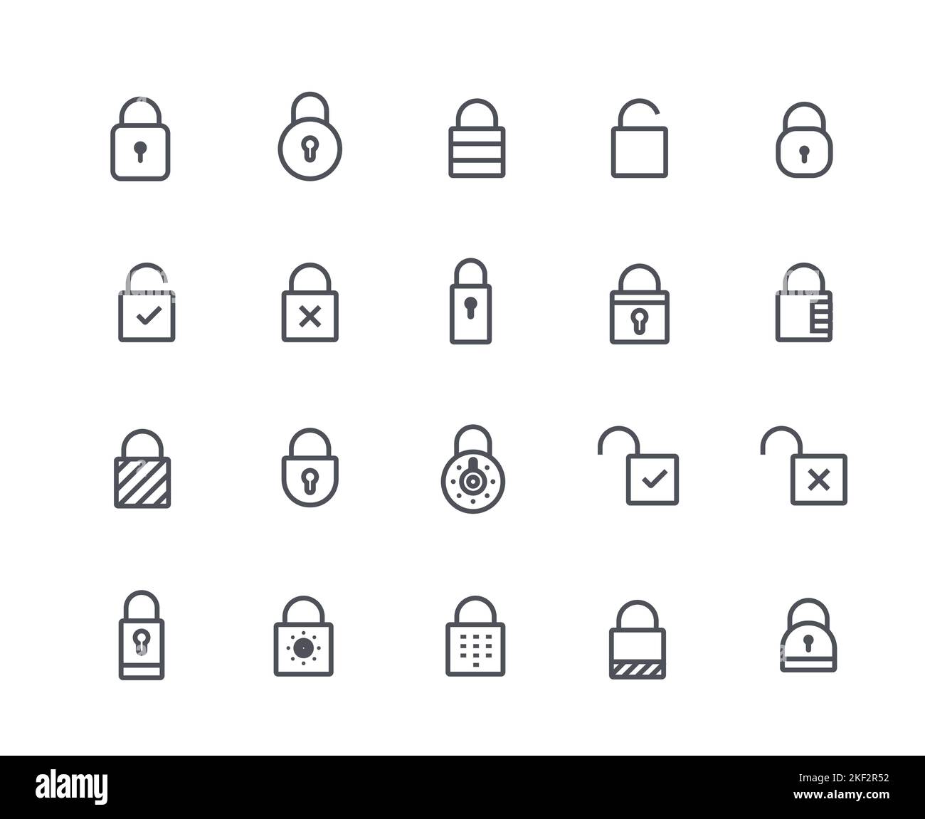 Simple lock Cut Out Stock Images & Pictures - Alamy