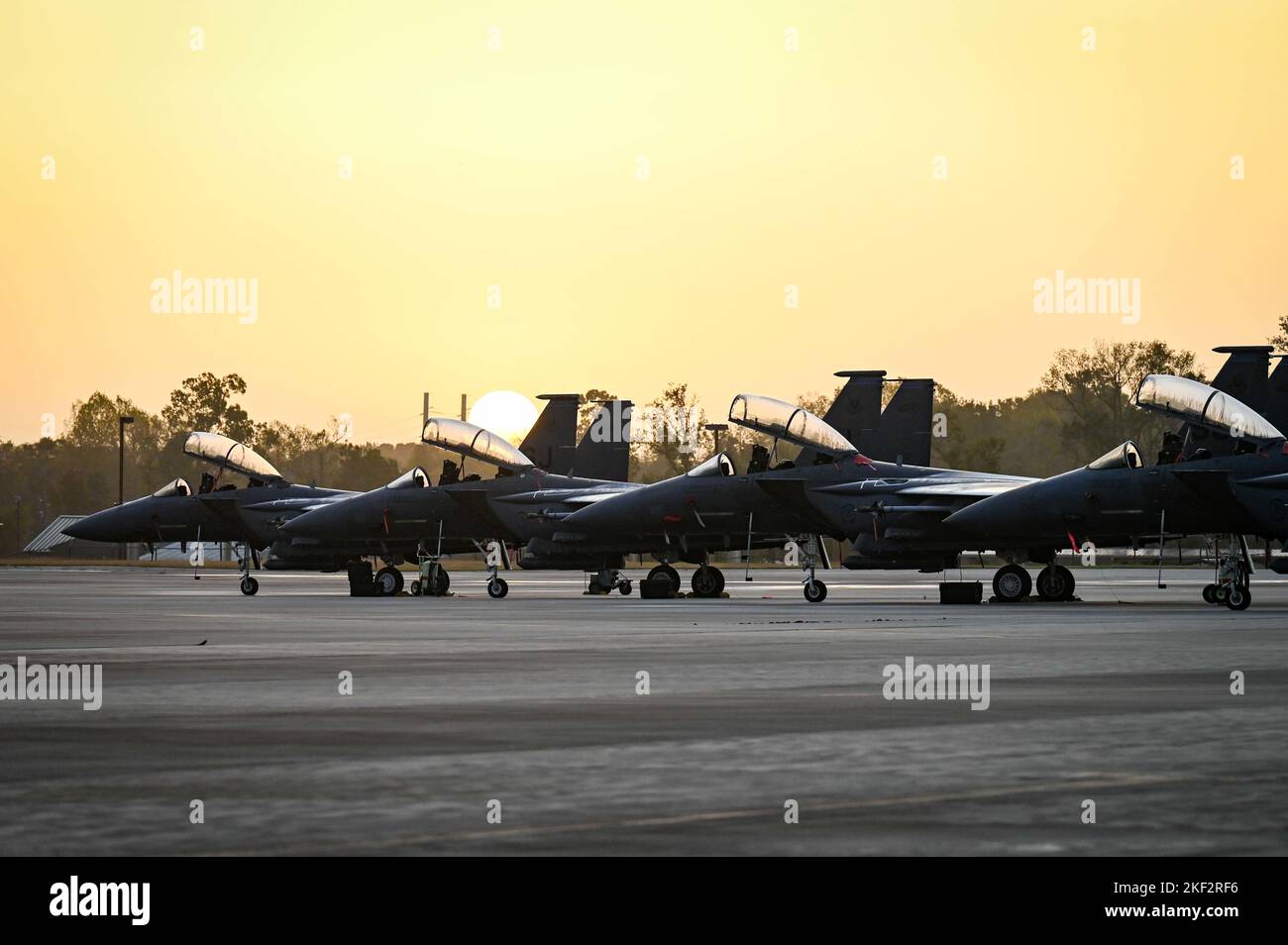 Multiple U.S. Air Force F-15E Strike Eagles from Seymour Johnson Air ...